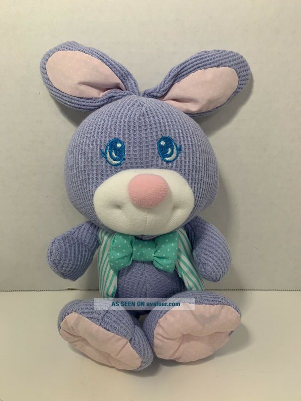 Fisher Price Purple Green Vest Thermal Cozees 1997 Bunny Rabbit Vintage ...