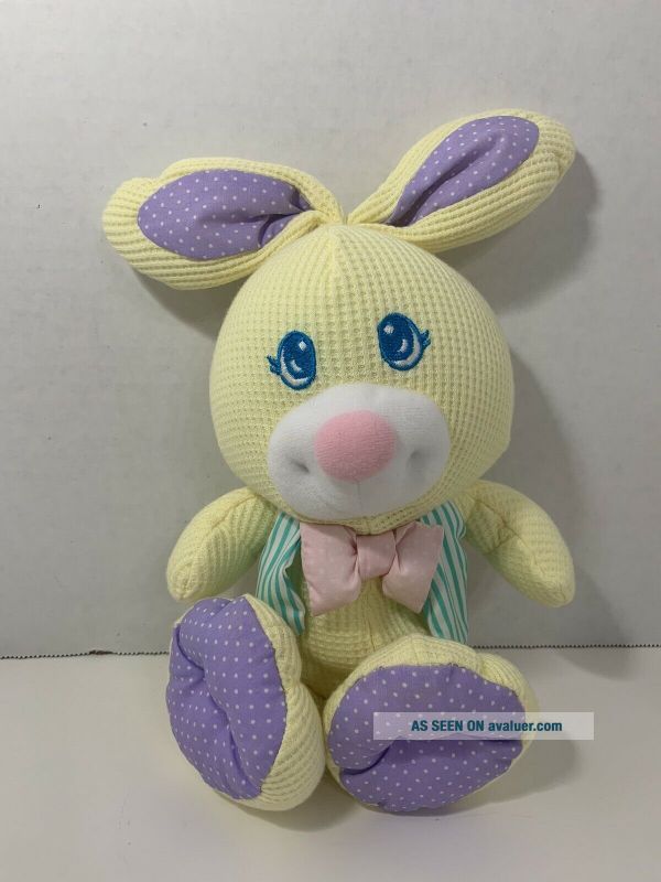 Fisher Price Yellow Green Vest Thermal Cozees 1997 Bunny Rabbit Vintage ...