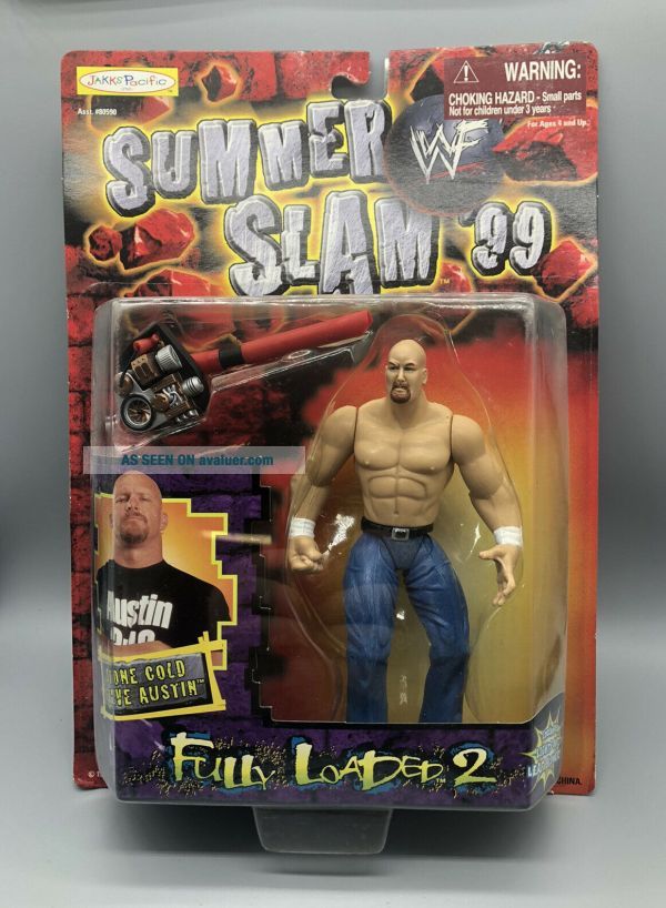 1999 Jakks Pacific WWF Stone Cold Steve Austin SummerSlam 99 Fully ...