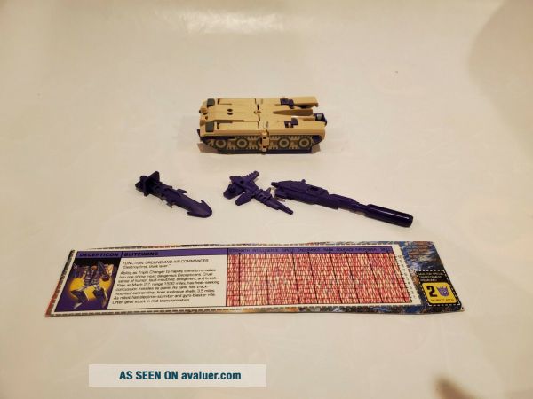 G1 Transformers Blitzwing Triplechanger 1985 Hasbro Tank Jet Robot ...