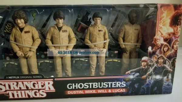 STRANGER THINGS GHOSTBUSTERS 4 Pack (Dustin Mike Will Lucas) McFarlane ...