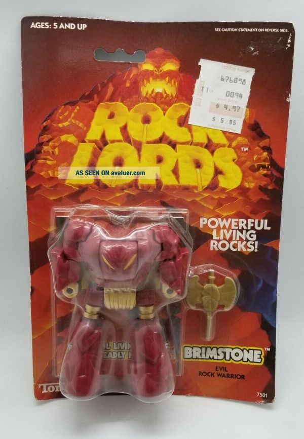 Vintage 1986 Tonka Rock Lords BRIMSTONE Evil Rock Warrior Complete ...