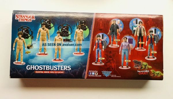 McFarlane Stranger Things GHOSTBUSTERS 4 Figure Pack Dustin Mike Will ...
