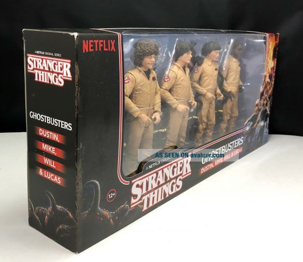 McFarlane Stranger Things GHOSTBUSTERS 4 Figure Pack Dustin Mike Will ...