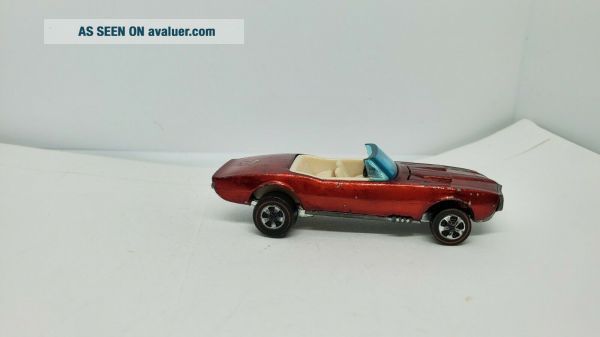 Vintage Redline Hot Wheels Red Custom Firebird Light Interior 67HK ...
