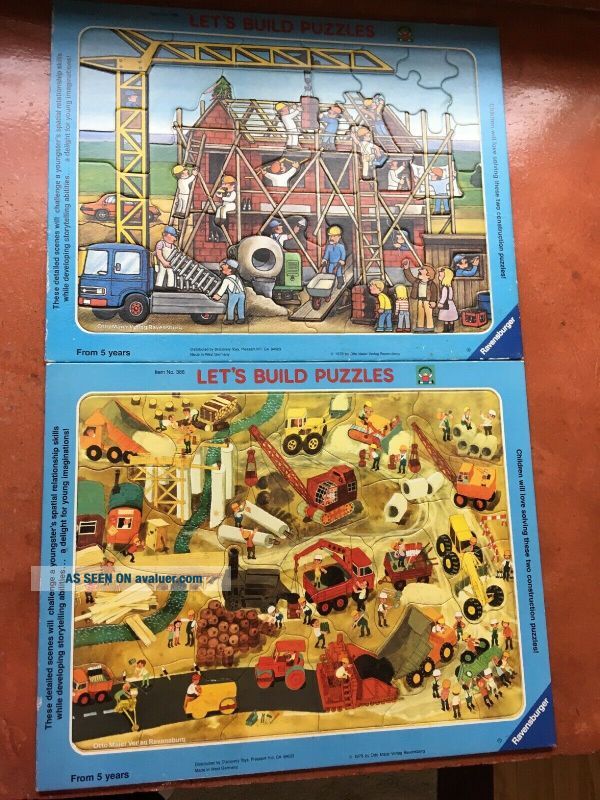 Ravensburger 1978 Jigsaw Lets Build Puzzles By Otto Maier Verlag Rare ...