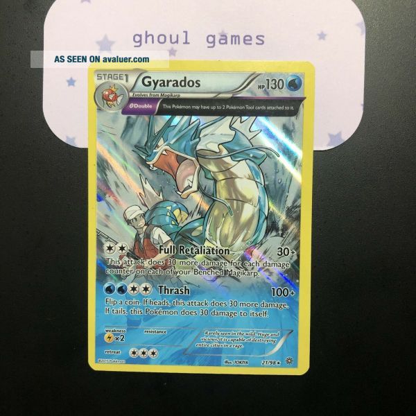 Gyarados 21/98 Holo Rare XY Ancient Origins Pokemon TCG Full Art NM ...