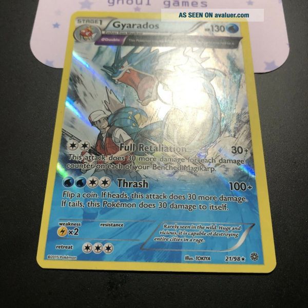 Gyarados 21/98 Holo Rare XY Ancient Origins Pokemon TCG Full Art NM ...