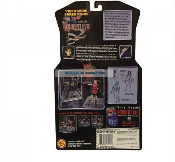 Resident Evil 2 Claire Redfield Zombie Cop Figure Toy Biz Action Figure ...