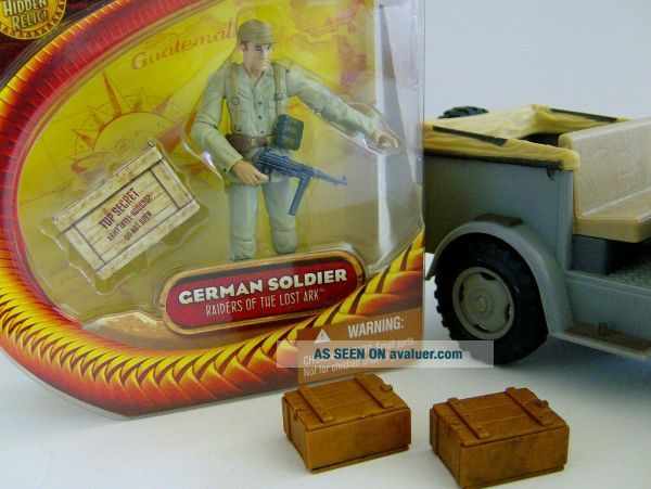 Indiana Jones GERMAN SOLDIER Action Figure WITH JEEP Raiders Of The ...