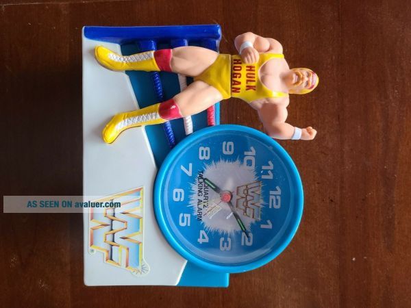 WWF Wrestling Superstars Hulk Hogan Battery Operated Talking Alarm ...
