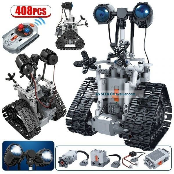 408PCS Remote Control Intelligent RC Robot Building Blocks Electric ...