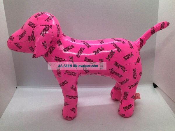 VS Victorias Secret Pink Giant Logo Dog 2015 Plush Large Vinyl Stuffed ...