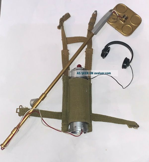 VTG 1966 Hasbro GI Joe Action Marine Demolition Mine Detector 7730 ...