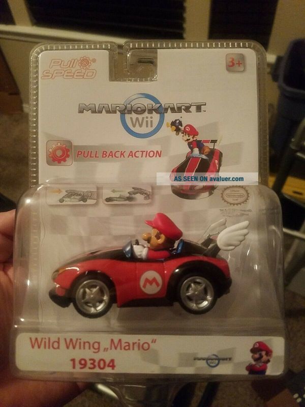 Mario Kart Wii - Pull & Speed Car - 19304 Wild Wing Mario 2012 Figure ...