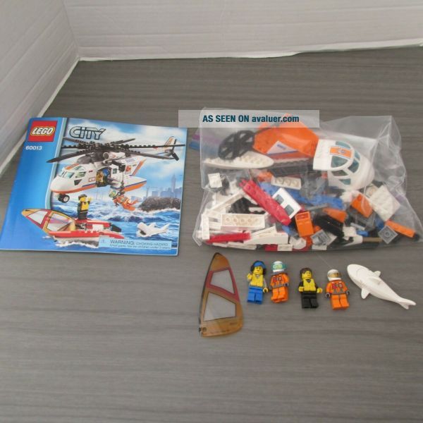LEGO CITY 60013 COAST GUARD HELICOPTER 100 COMPLETE WITH INSTRUCTION NO ...