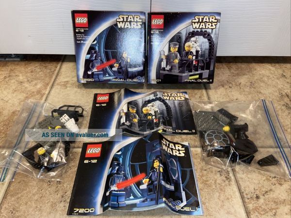 LEGO Star Wars Final Duel I AND Final Duel Ll 7200 7201 COMPLETE W ...