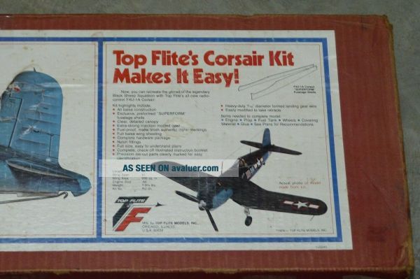 Top Flite F4U Corsair RC Model Airplane Kit | #41134149