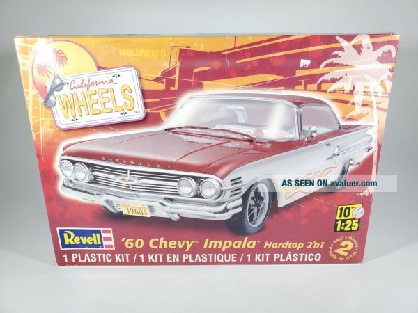 Revell California Wheels ' 60 Chevy Impala Hardtop 2 ' N1 1:25 Scale ...