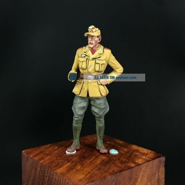 1/35 Built And Painted Resin WWII German DAK Soldier W/Cup Figure ...