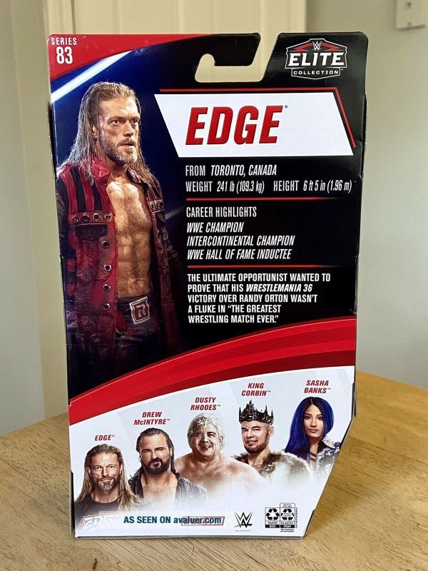 Mattel WWE Elite Series 83 Edge Wrestling Figure 2020 Legends W Plastic ...