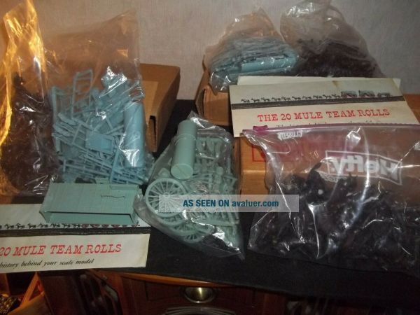 Borax 20 Mule Team Models With Horses Wagon Instructions And Opened ...