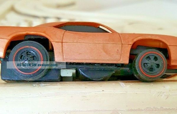 1969 Mattel Sizzlers Plymouth Cuda Trans Am Orange With 4 Redline ...