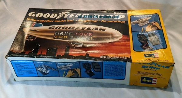 Vintage 1977 Revell GoodYear Blimp Snap Together Model Kit | #41344097
