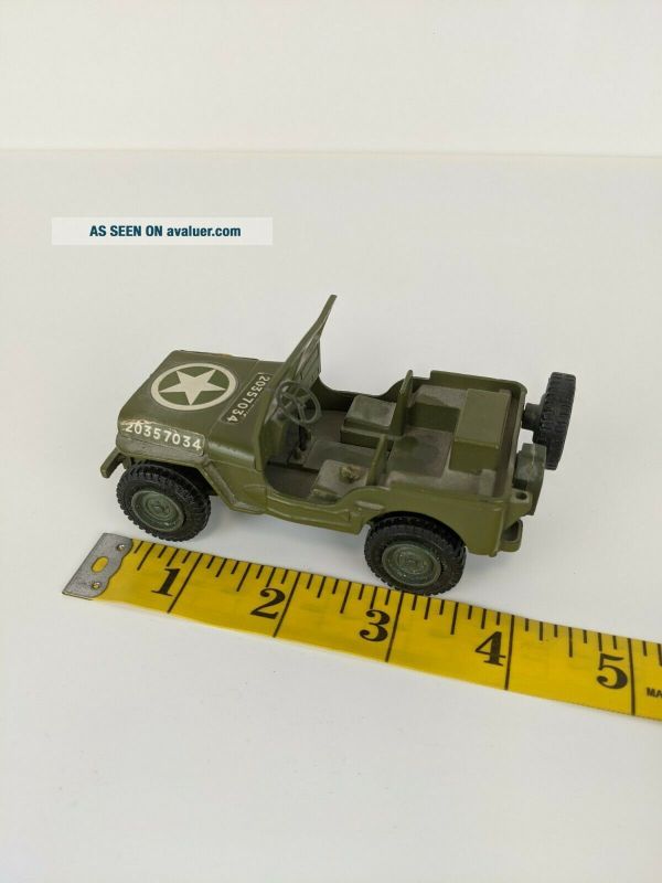Vintage Dinky Toys US Army Jeep WWII Diecast Made In England Good ...