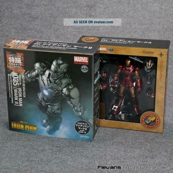 SCI - FI Revoltech Series Iron Man Mark III MK3 Mark 2 Mark II PVC ...