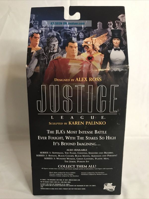 2005 DC Direct Justice League Series 4 BLACK ADAM Action Figure MOC ...