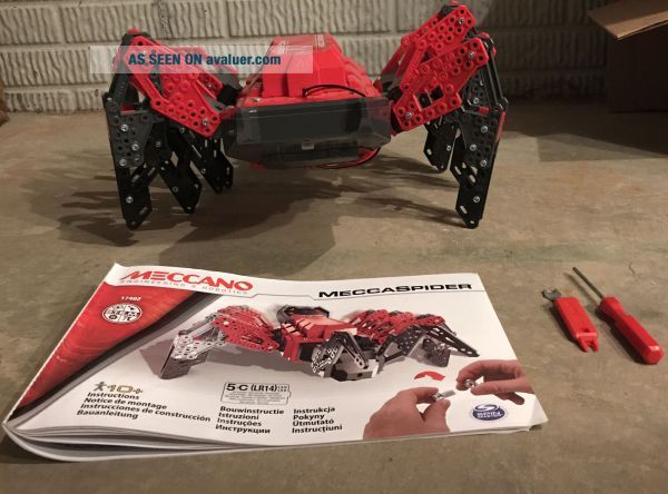 Meccano Meccaspider Build Your Own App Control Programmable Spider W ...
