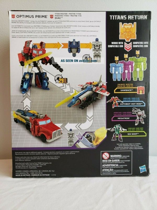 Optimus Prime And Diac Transformers Titans Return Voyager Class | #41521411