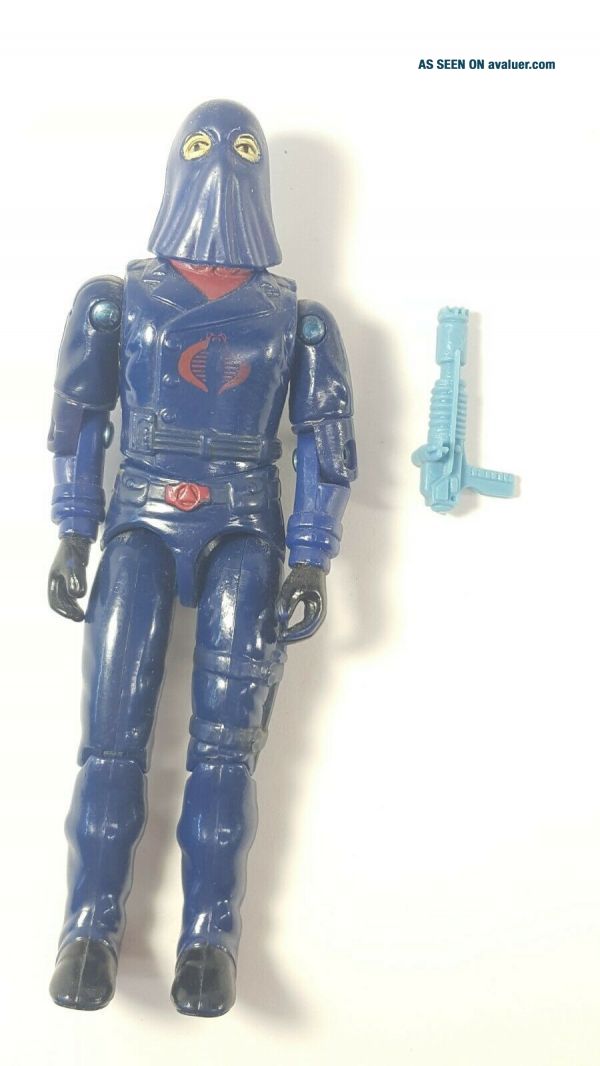 GI Joe 1984 Hooded Cobra Commander V2 Mail In Complete Blue Gun Hasbro ...