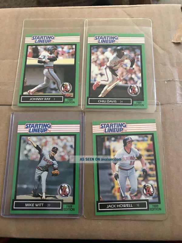 1989 STARTING LINEUP Slu JOHNNY RAY CALIFORNIA ANGELS Chili Davis Witt ...