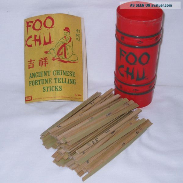 As - Is Vintage 1965 FOO CHU Ancient Chinese Fortune Telling Sticks ...