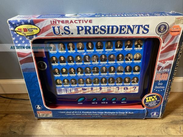 US Presidents Interactive Electronic Talking Game Scientific 2001 ...