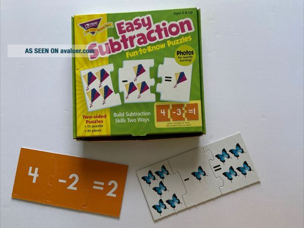Easy Subtraction Fun Puzzles For Hands On Subtraction Fun With Math ...