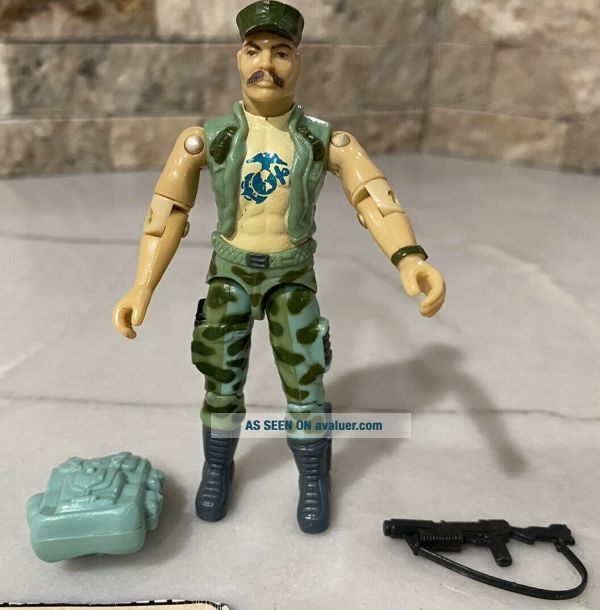 Vintage 1983 GI JOE Gung - Ho Figure 100 COMPLETE With File Card Hasbro ...