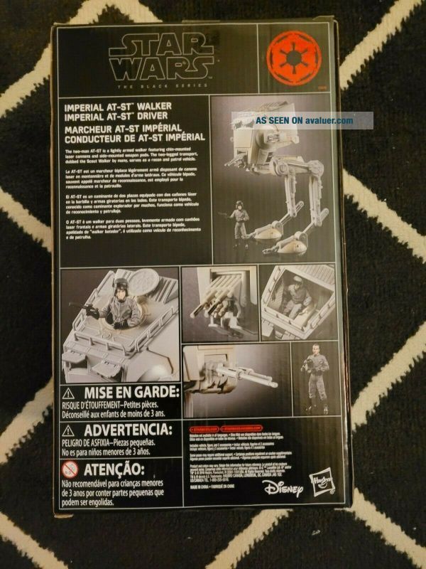 Hasbro Star Wars The Black Series Imperial AT - ST Walker And Driver ...