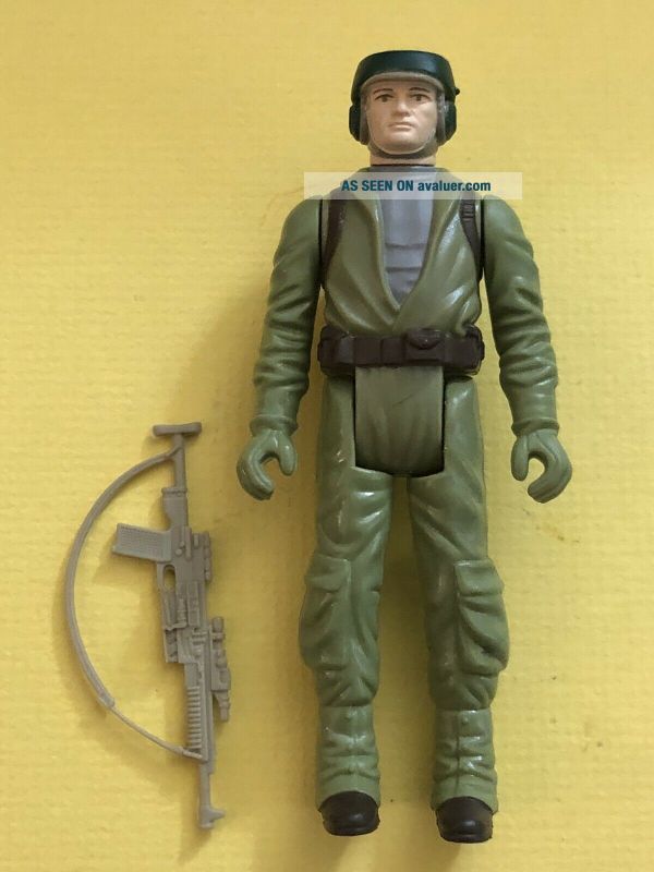 Vintage 1980 Star Wars Rebel Commando Action Figure With Rifle | #41721141