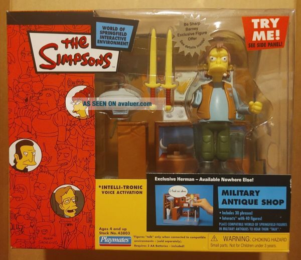 The Simpsons Military Antique Shop Herman Interactive Environment ...