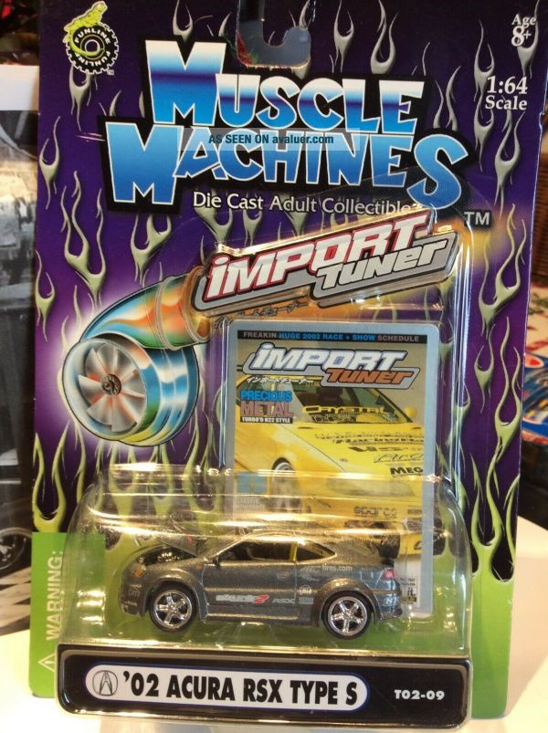 MUSCLE MACHINES IMPORT TUNER 02 ACURA RSX TYPE S T02 - 09 1:64 DIECAST ...