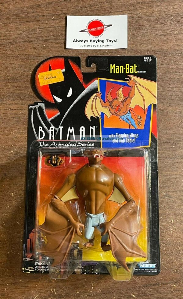 1993 Man Bat MOC Batman Animated Series Kenner Figure | #41757301