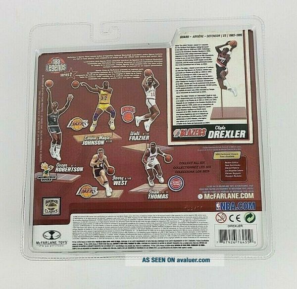 McFarlane NBA Legends Series 2 Clyde Drexler Portland Trail Blazers ...