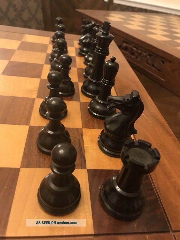 House Of Staunton Drueke Wooden Chess Set | #41728847