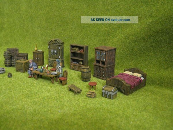 28mm Dungeon Decor Medieval House Scenery Dwarven Forge Warhammer ...