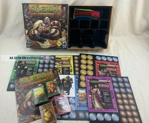 Arcane Wonders Sheriff Of Nottingham Board Game Cards Complete Un ...