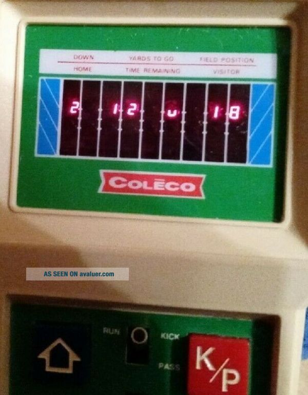 1978 Vintage Coleco Electronic Quarterback Handheld Football Game ...