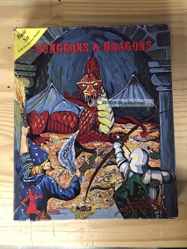 Dungeons And Dragons Basic Set 1001 1979 7th Printing Gary Gygax TSR B2 ...